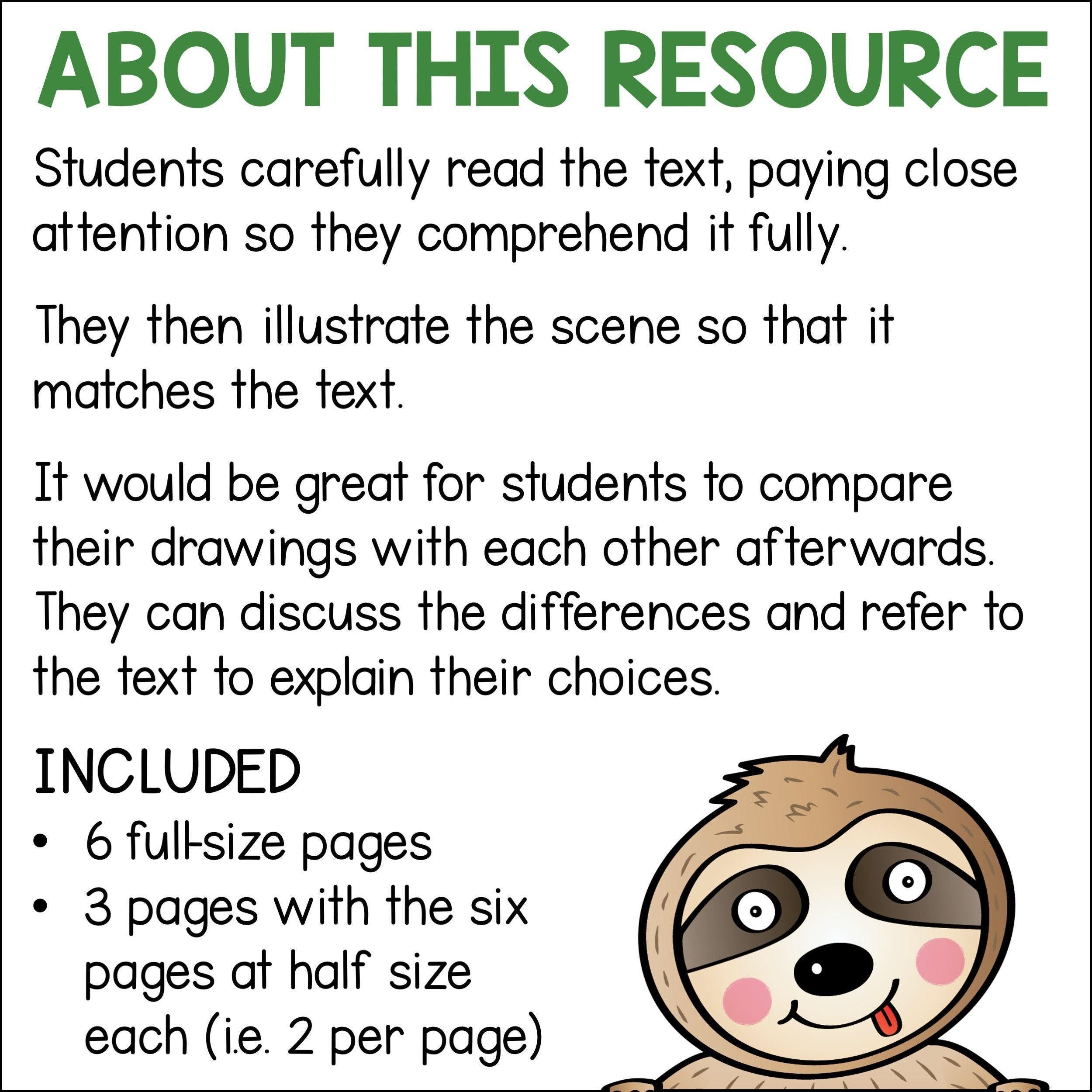 Animal Reading Passages to Read and Illustrate to Build Reading ...