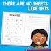Boggle Word Game Printable Pages, Printable Word Puzzle Pages and ...