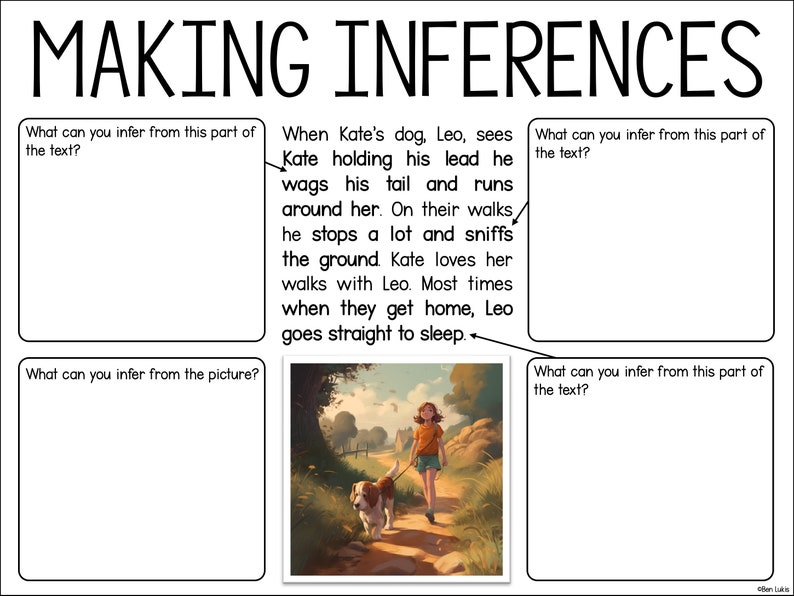 Making Inferences Practice Worksheets for Building (Instant Download ...