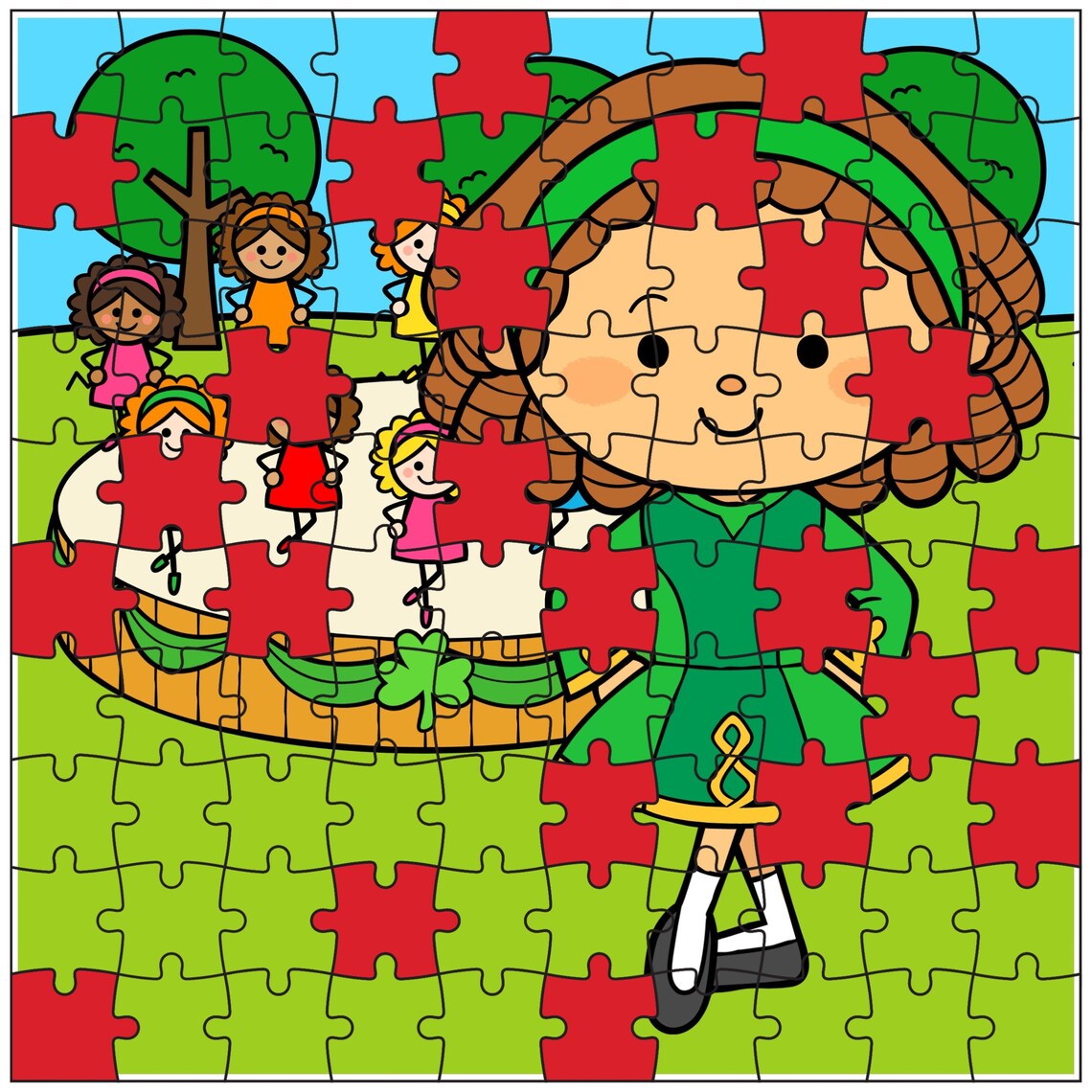 St Patricks Day Mystery Picture Reveal Puzzles for Kids, Images to ...
