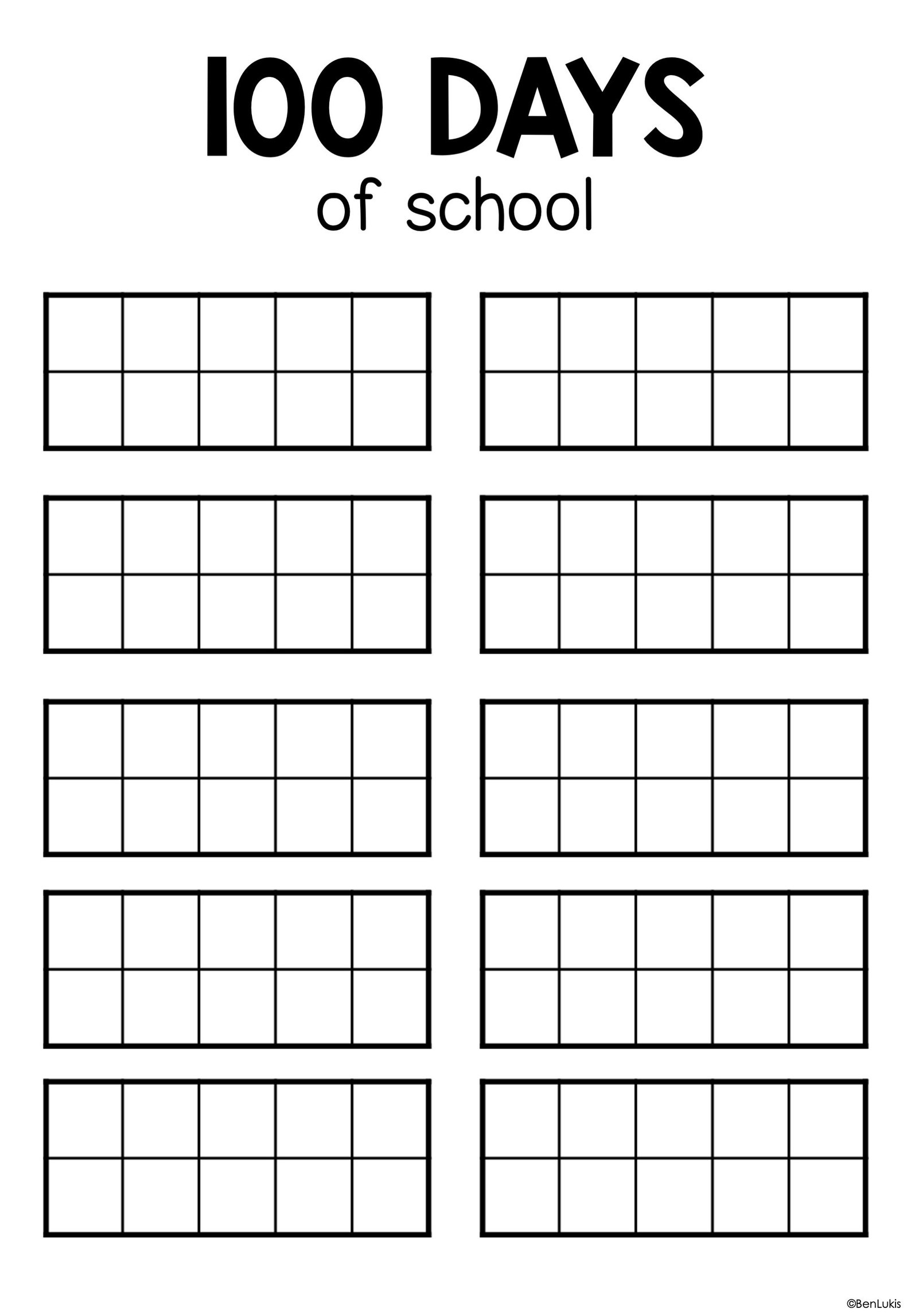 100 Days of School Countdown Posters, 100th Day of School Math Counting ...