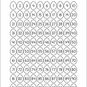 Easter Math Place Value to 100 Worksheets, Printable PDF Math Sheets ...