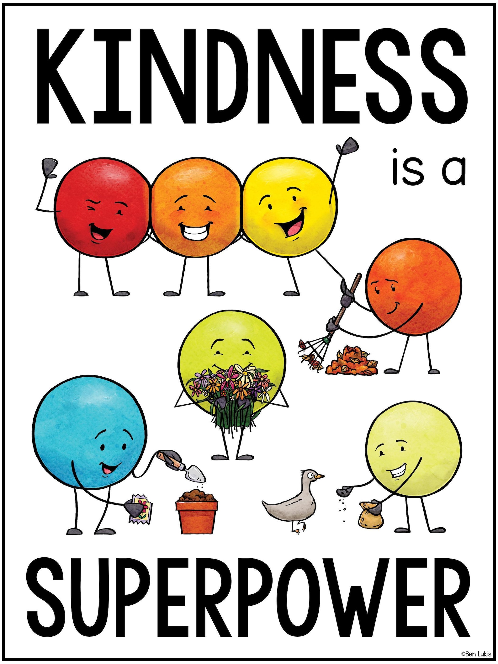 Kindness is My Superpower Poster, Motivational Classroom Art (PDF ...