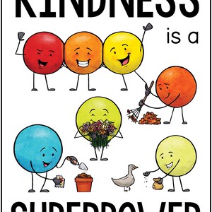 Kindness is My Superpower Poster, Printable Classroom Motivational ...