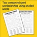 Compound Words Writing Activities and Wordsearches, Printable PDF ...