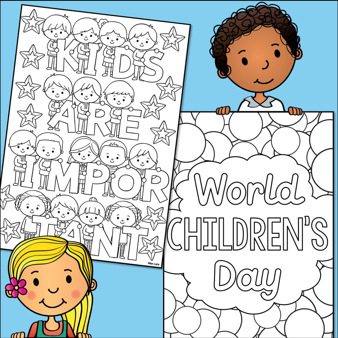 World Children's Day Coloring Pages, Printable Kids Activities ...
