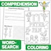 Peter Pan Reading Comprehension, Word Search, Coloring Pages (digital ...