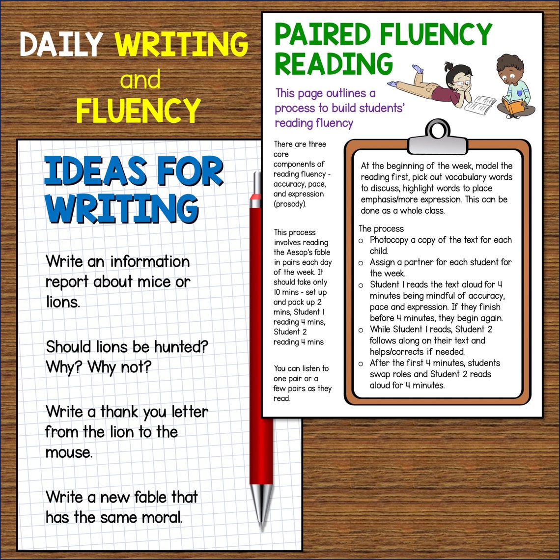 The Lion and the Mouse, Aesop's Fables Activities, Literacy for A Week ...