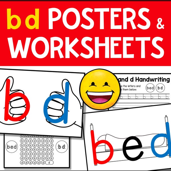 B and D Worksheets - Etsy