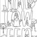 Halloween Coloring Book, Kids Activity Instant PDF Download, Printable ...