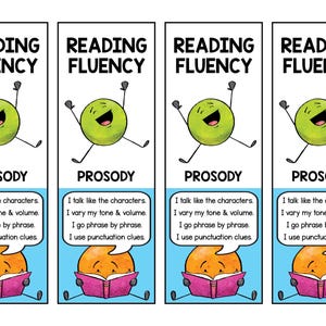 Reading Fluency Bookmarks for Kids, Printable Homeschool & Home Reading ...