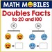 Math Doubles Facts to 20 and 100 Worksheets, Early Algebra Addition ...