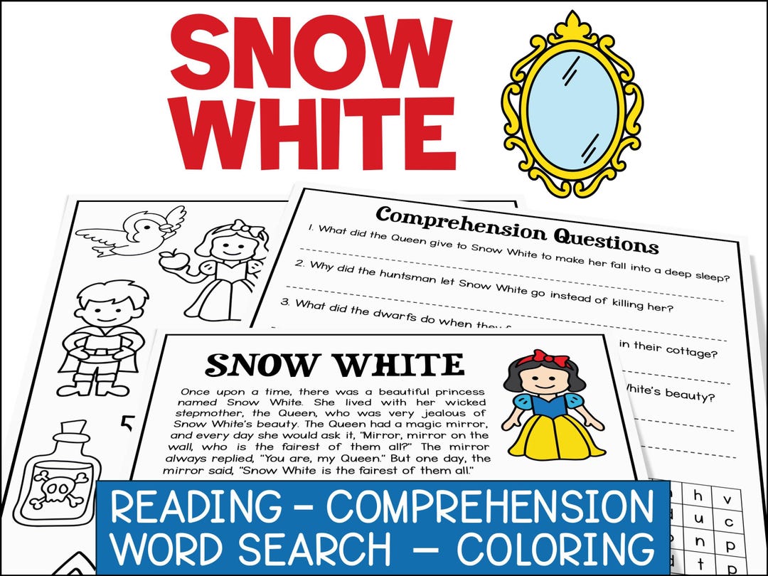 Snow White Worksheets