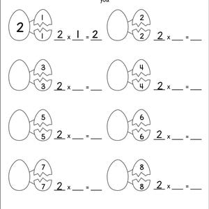 Easter Math Worksheets, Digital Download, Addition Subtraction ...
