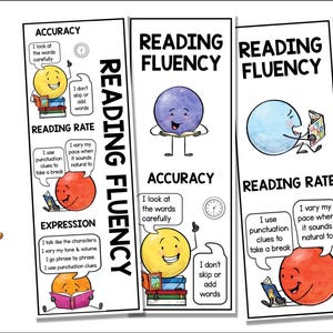 Reading Fluency Bookmarks for Kids, Printable Homeschool & Home Reading ...