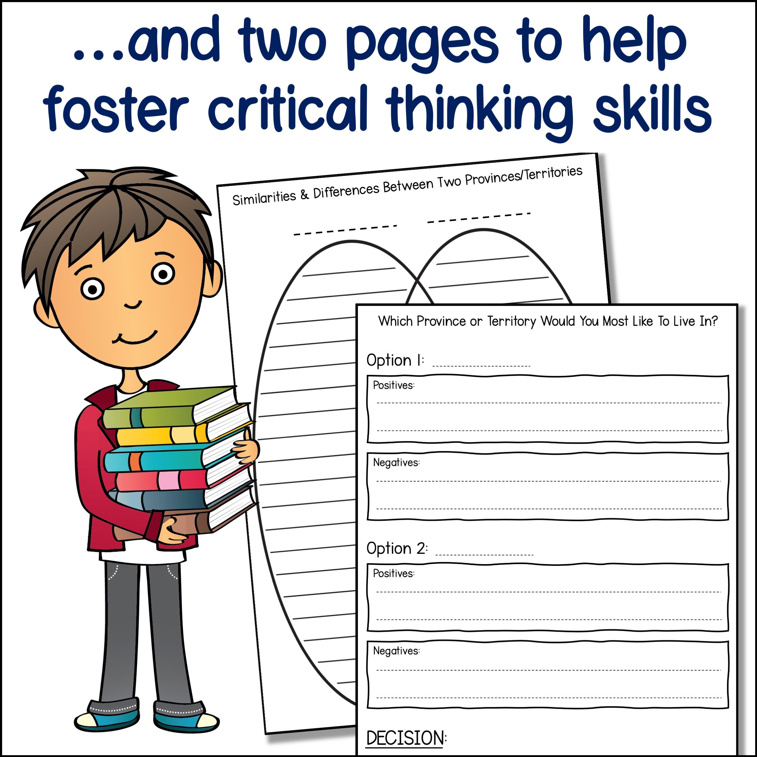 Canadian Provinces and Territories Research Report Templates for Kids ...