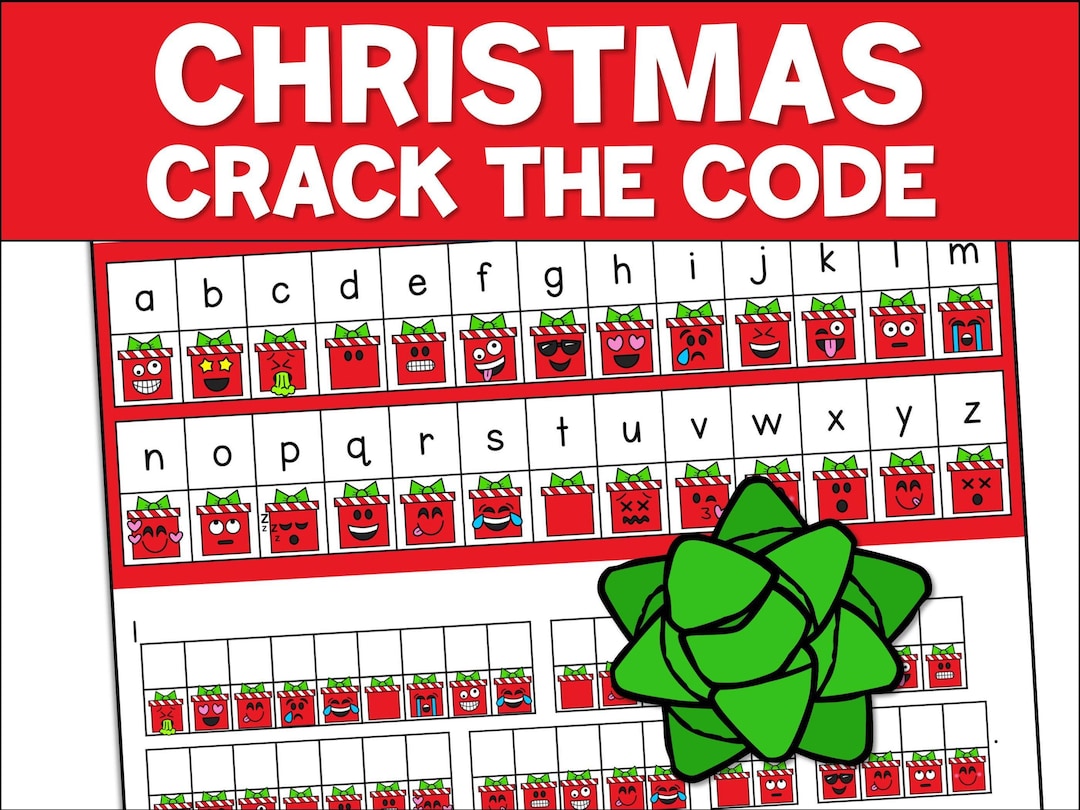 Christmas Crack the Code Worksheet, Christmas Secret Emoji Puzzle and ...