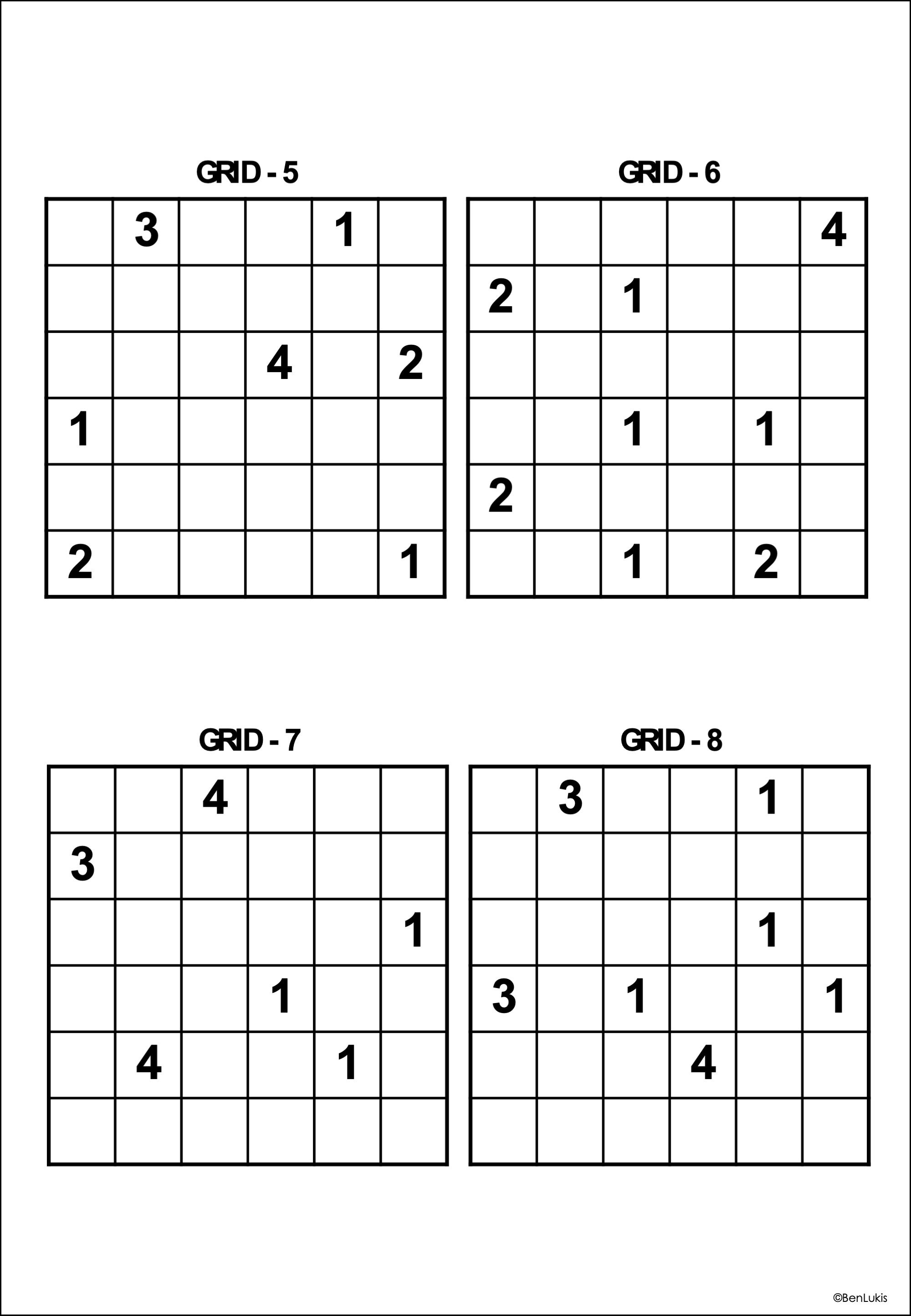 Nurikabe Logic Puzzles Digital Download, 60 Challenges Brain Teasers ...