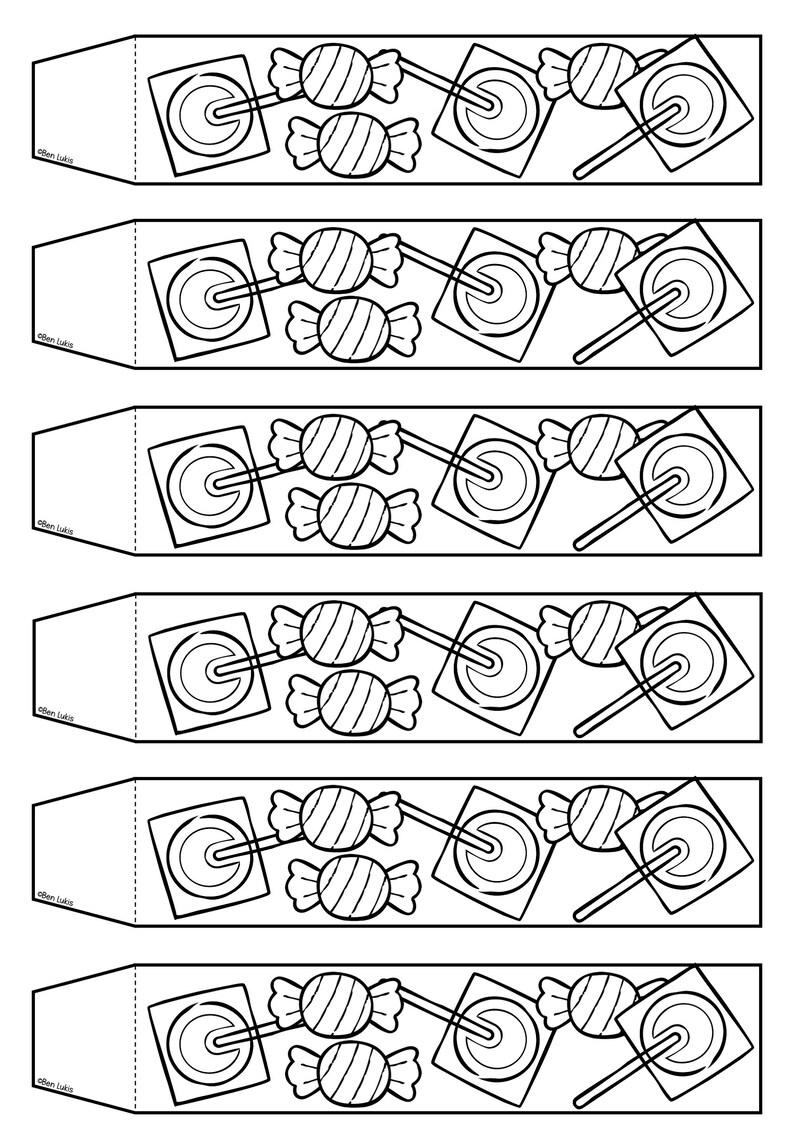 Halloween Paper Chain Craft, Halloween Coloring, Classroom Decor and ...