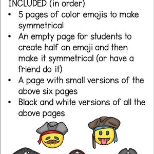 Pirate Symmetry Art and Math Worksheets, Pirate Drawing Geometry ...