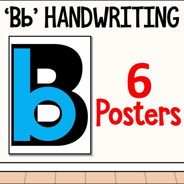 Letter B Poster - Etsy