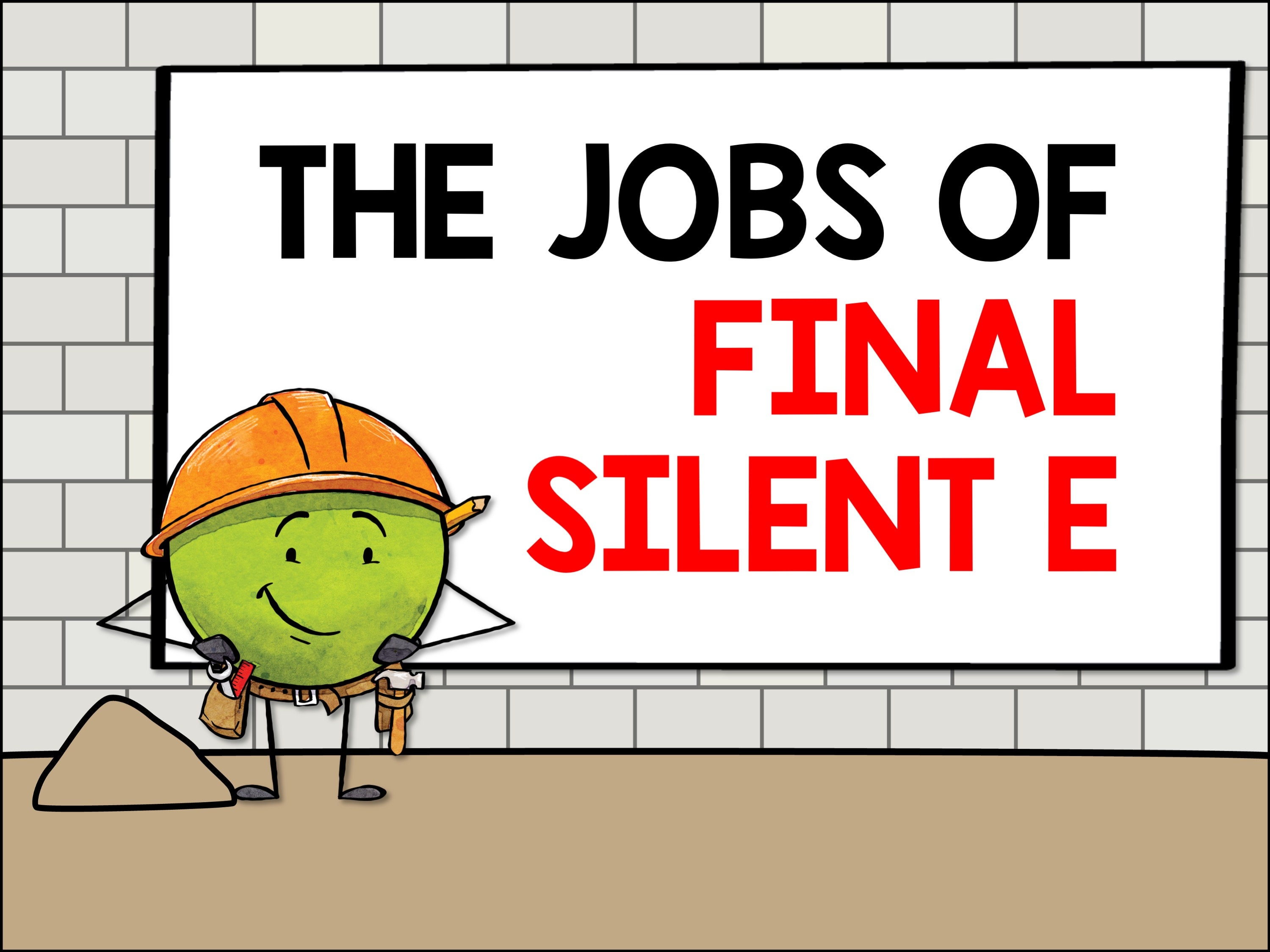 Jobs of Final Silent E Spelling Posters, Visuals and Bookmarks, Magic E ...