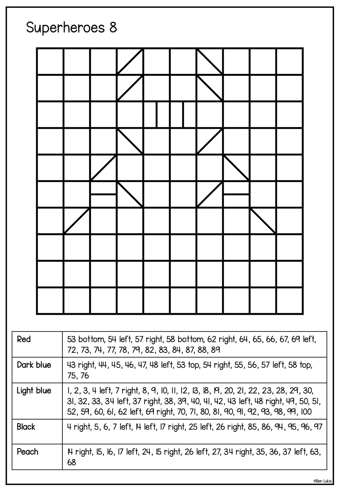 Place Value to 100 and Superhero Picture Math Worksheets, Place Value ...