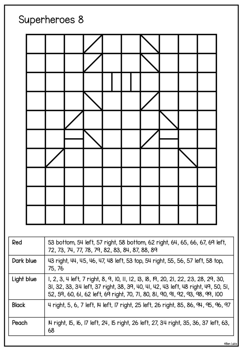 Place Value to 100 and Superhero Picture Math Worksheets, Place Value ...