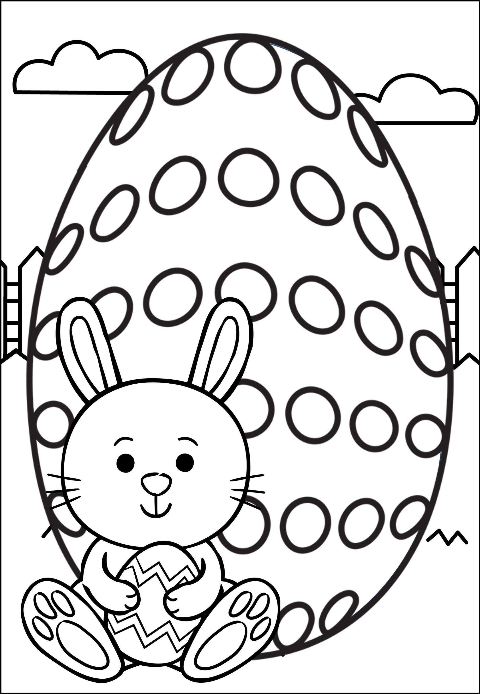 Easter Egg Coloring Pages, Kids Activity Sheets, Printable PDF Download ...