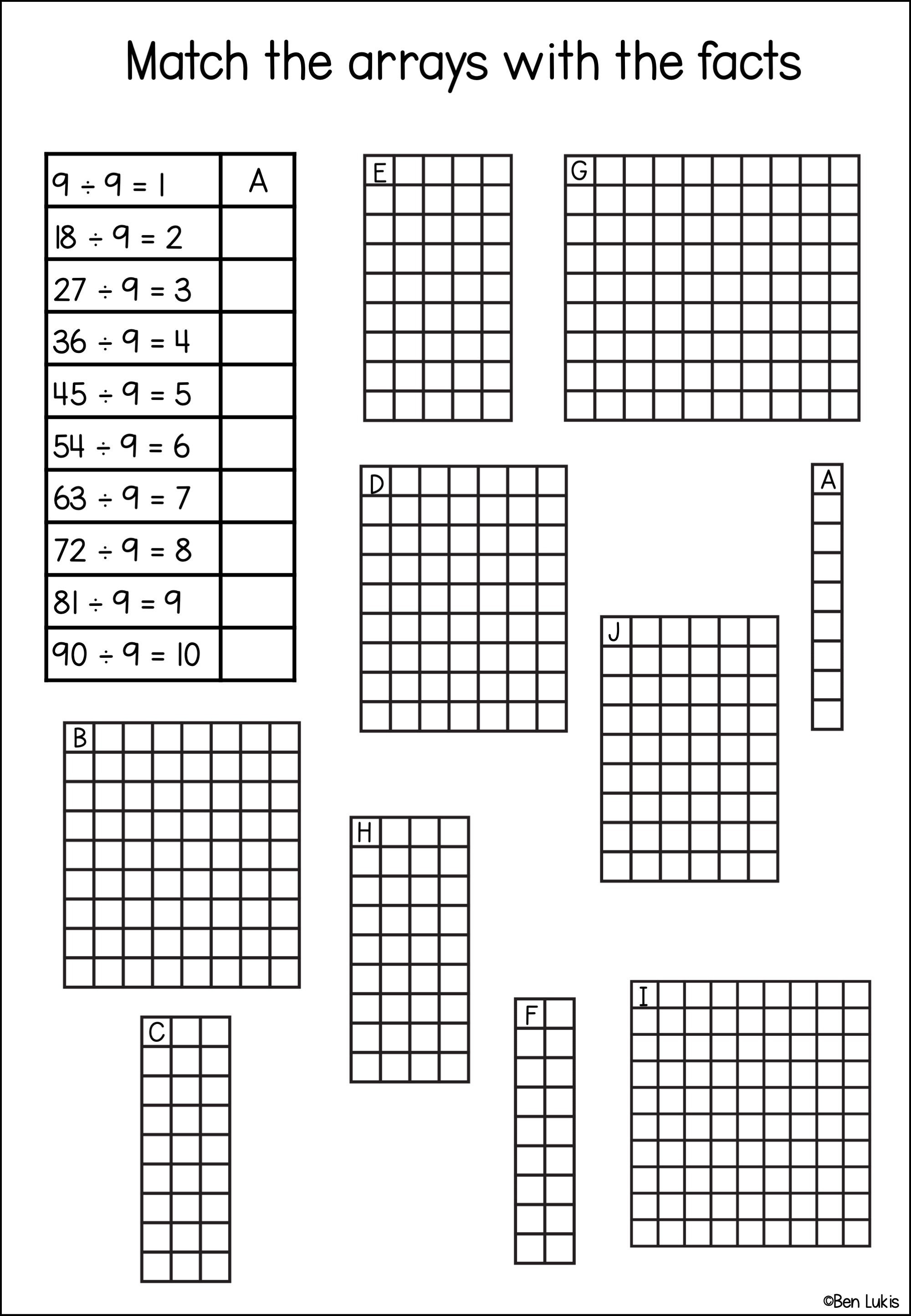 Division Math Worksheets, Divide by 9 Practice Sheets, Printable PDF ...