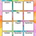 Birthday Chart Posters for Home or School, Birthday Tracker for Early ...