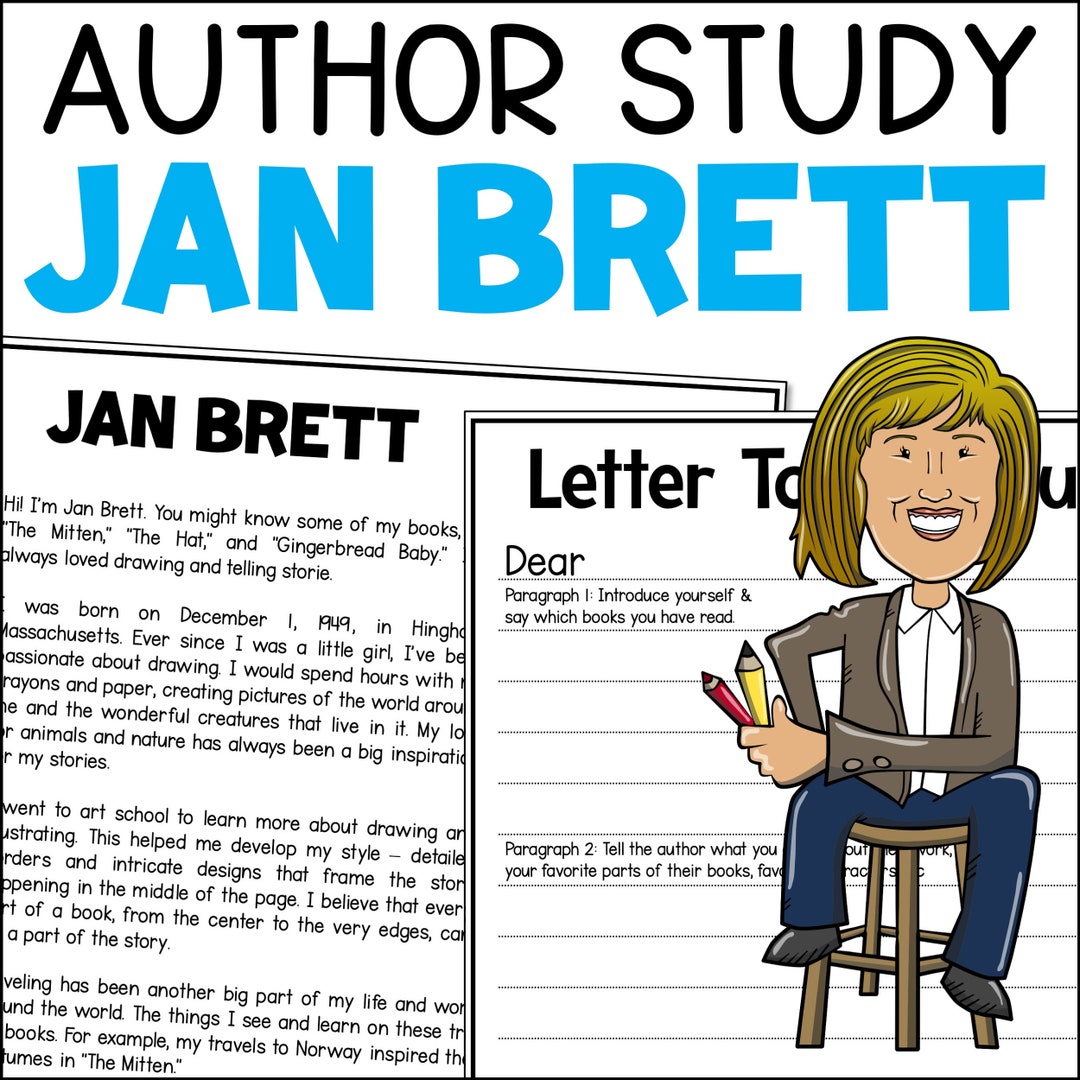 Jan Brett Author Study Unit Worksheets, Jan Brett Teaching Resources ...