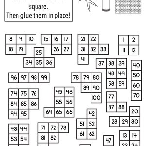Place Value to 100 Jigsaws, 100 Chart Jigsaw Activity, Printable PDF ...