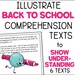 Reading Comprehension Passages About Going Back to School to Illustrate ...
