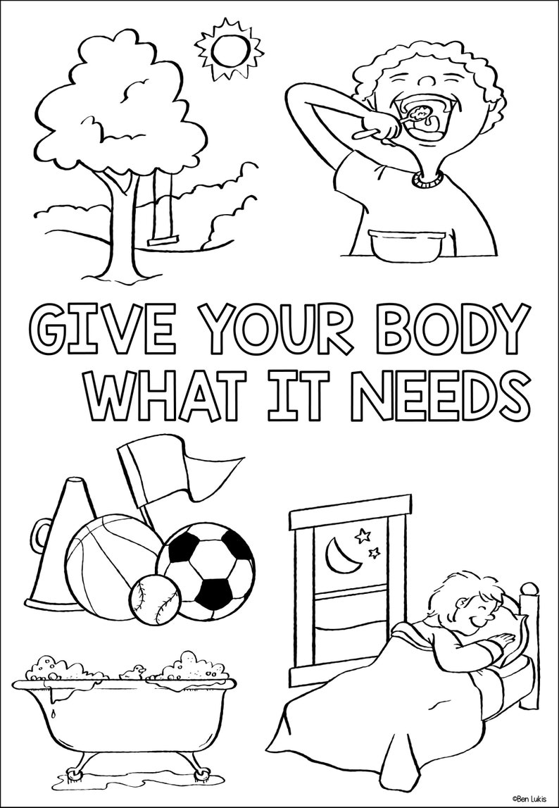 World Mental Health Day Coloring Pages Printable Sheets to - Etsy