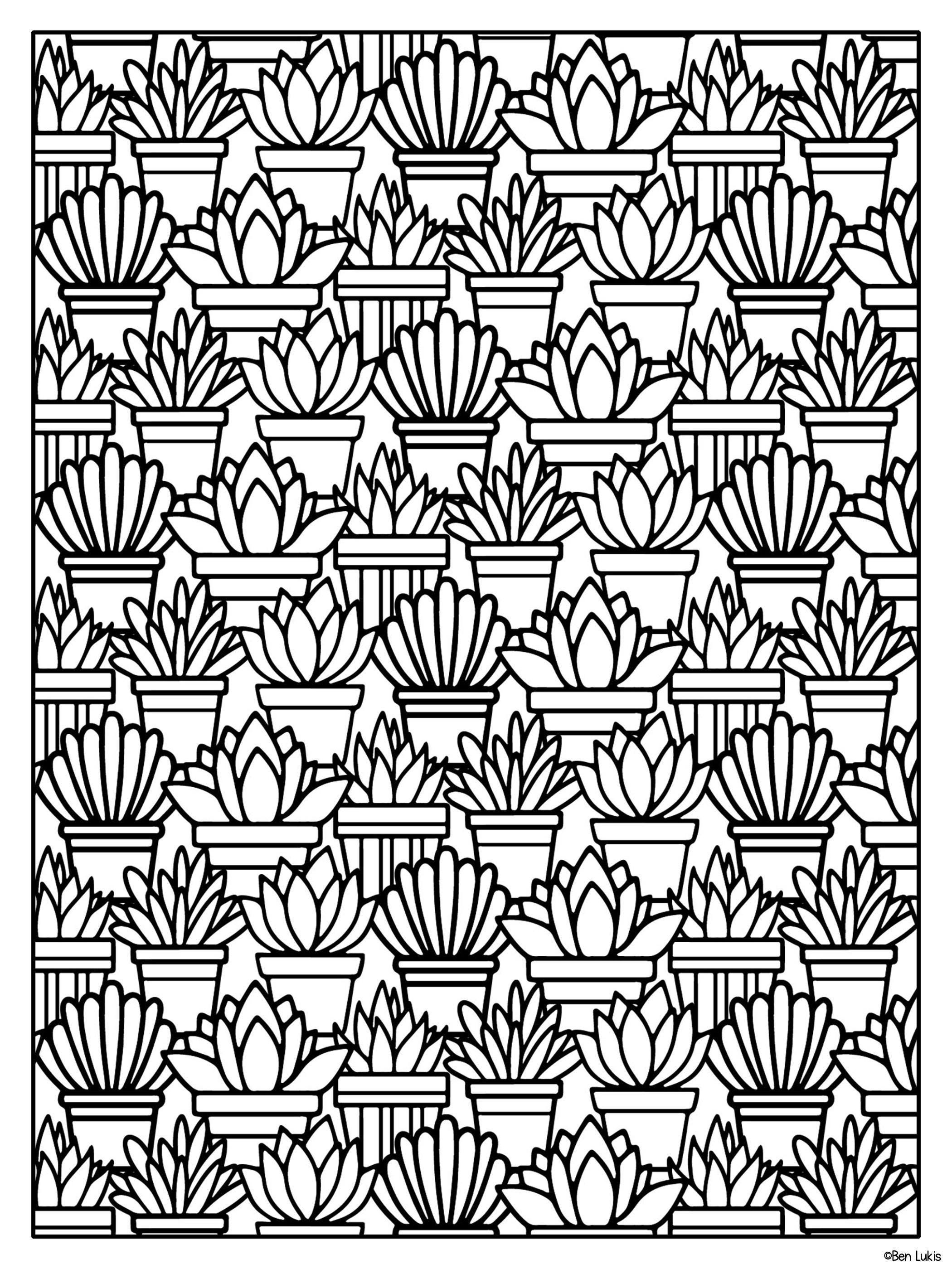 Cactus Coloring Pages, 12 Printable Designs (digital Download) - Etsy