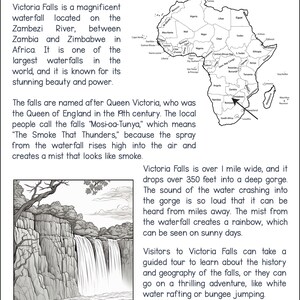 Landmarks of Africa, Geography Facts Information & Coloring Pages Nile ...
