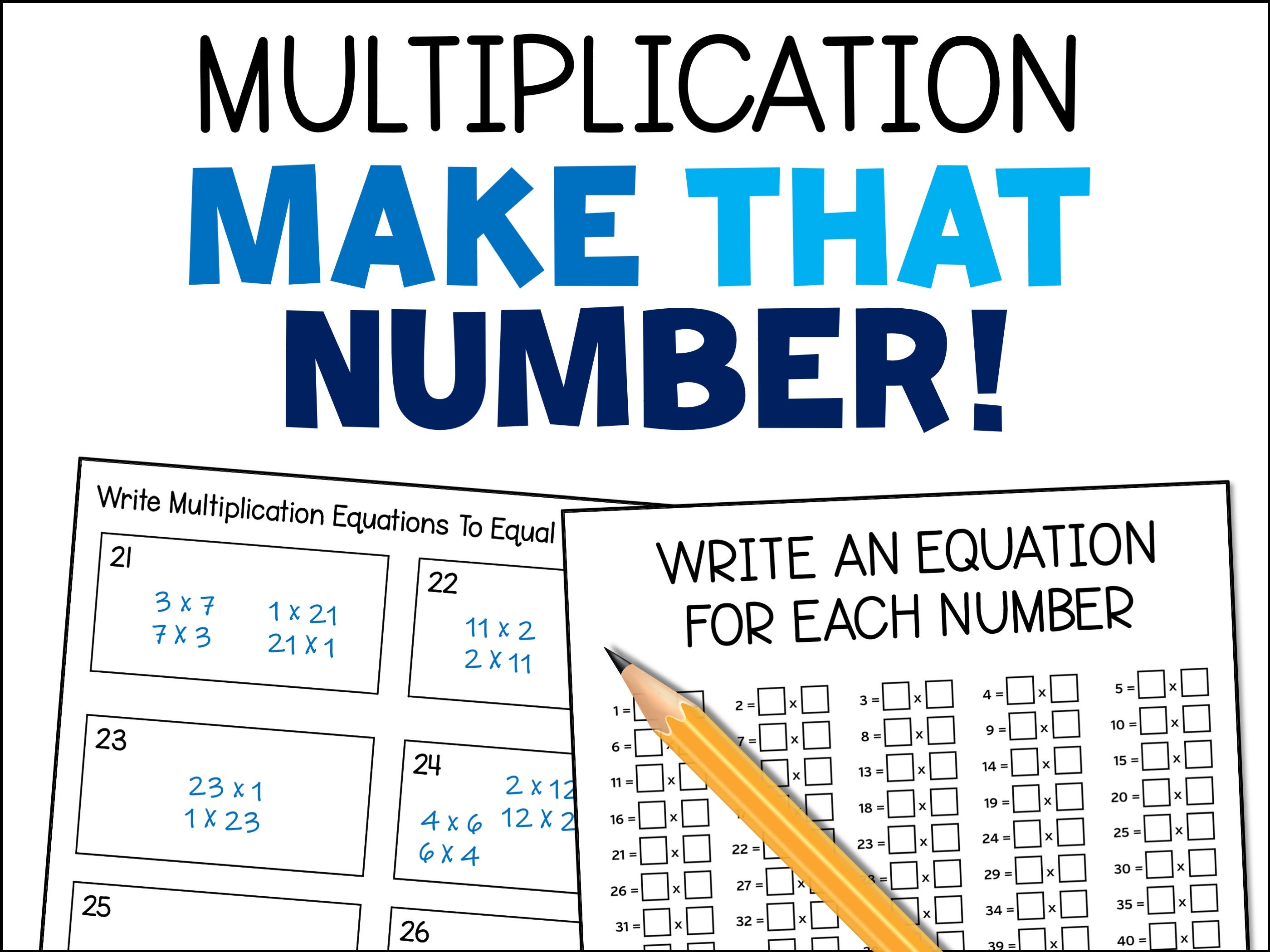 Multiplication Practice Worksheets, Multiplication Fluency and ...