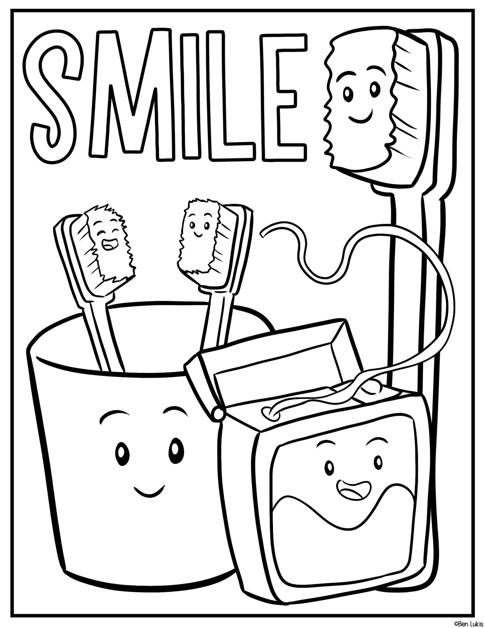 World Smile Day Coloring Pages, Fun Coloring for Kids, Printable PDF ...
