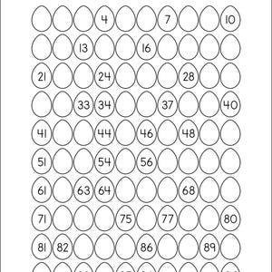 Easter Math Place Value to 100 Worksheets, Printable PDF Math Sheets ...