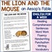The Lion and the Mouse, Aesop's Fables Activities, Literacy for A Week ...