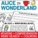 Alice in Wonderland Reading Activities Pack, Comprehension, Word Search ...