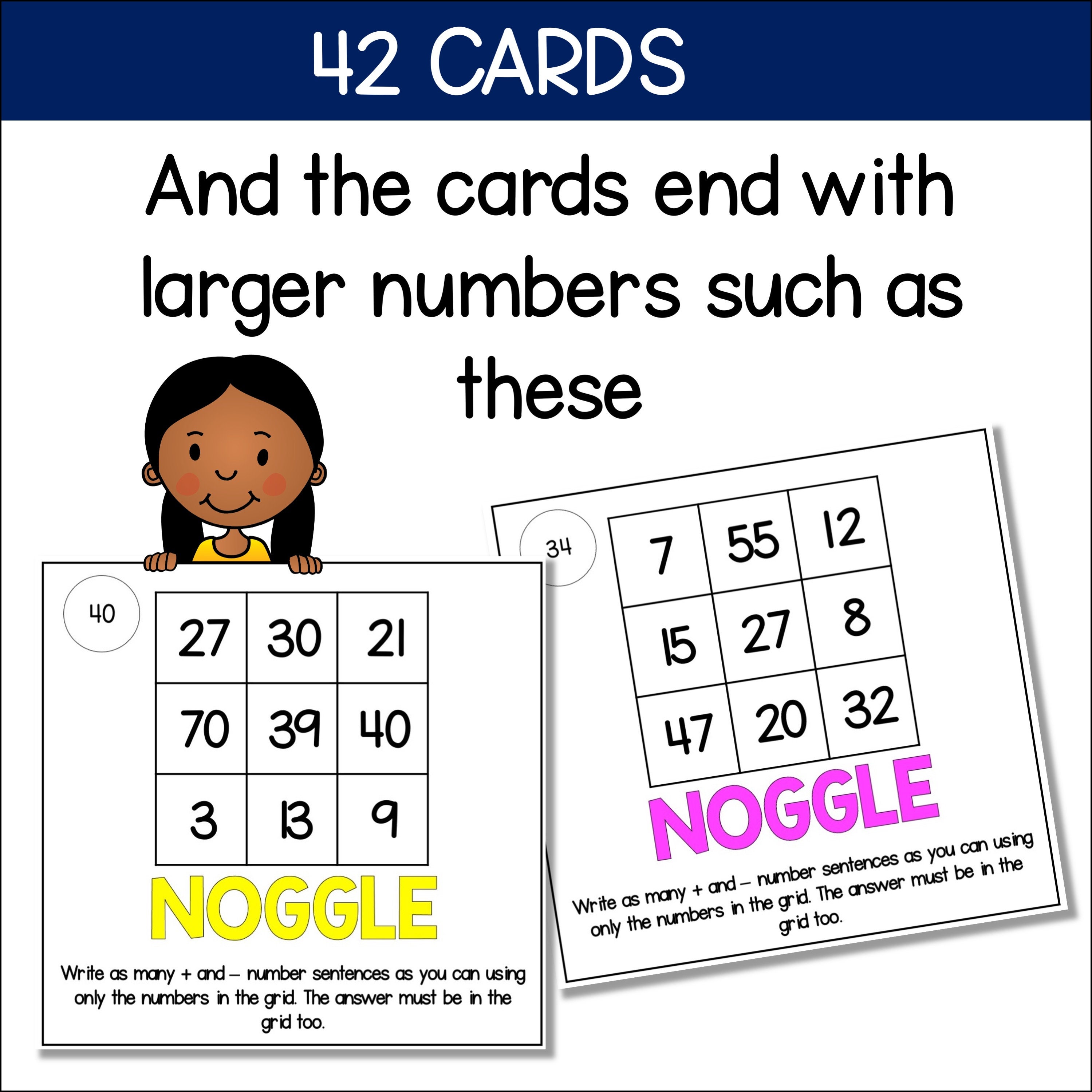 Number Puzzle Task Cards, Addition and Subtraction Brain Teasers, Fun ...