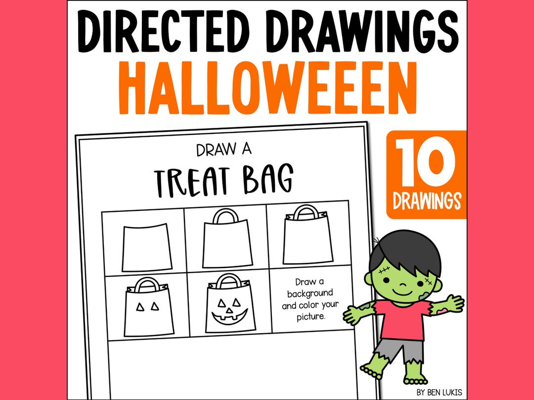 Halloween Drawing for Kids, Learn How-to-draw Halloween Pictures ...