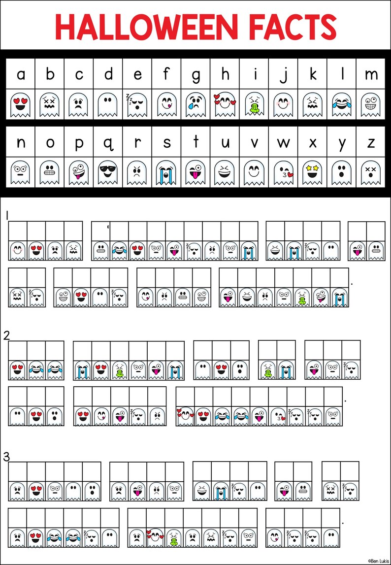 Halloween Activity for Kids, Crack the Code Worksheet, Secret Code ...