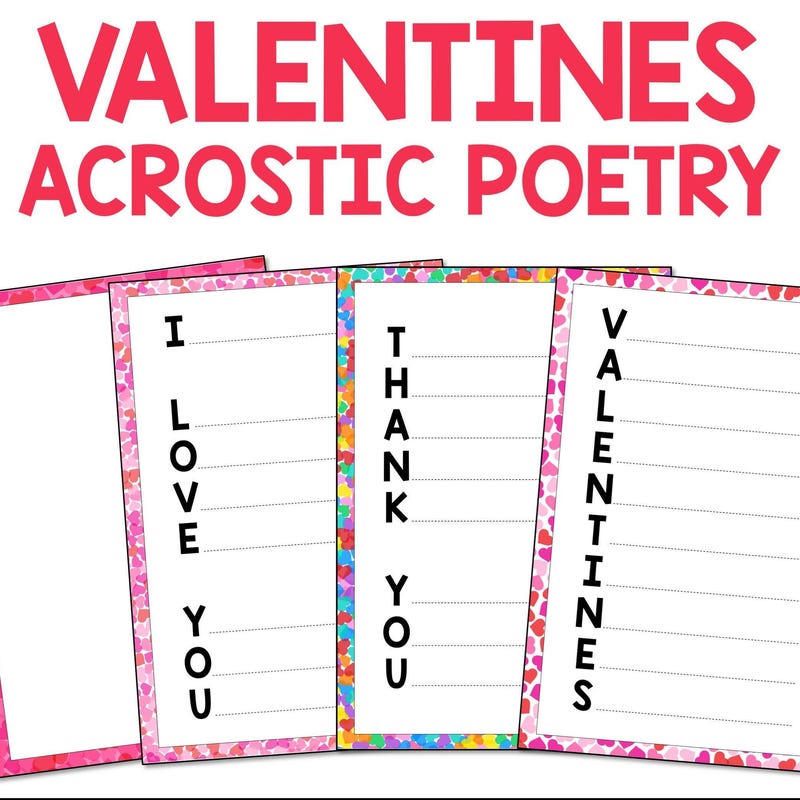 Valentine's Poetry - Etsy