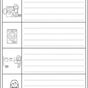 How to Do Laundry Procedural Writing Sequencing & Sentence - Etsy