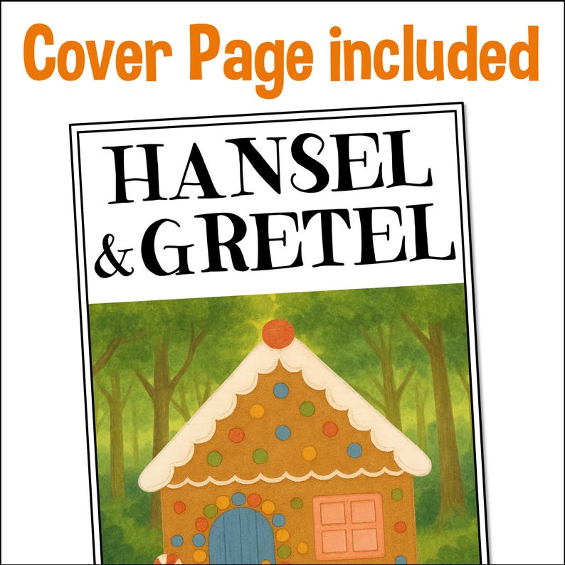 Hansel and Gretel Reading Passages, Printable Fairy Tale (PDF) - Etsy