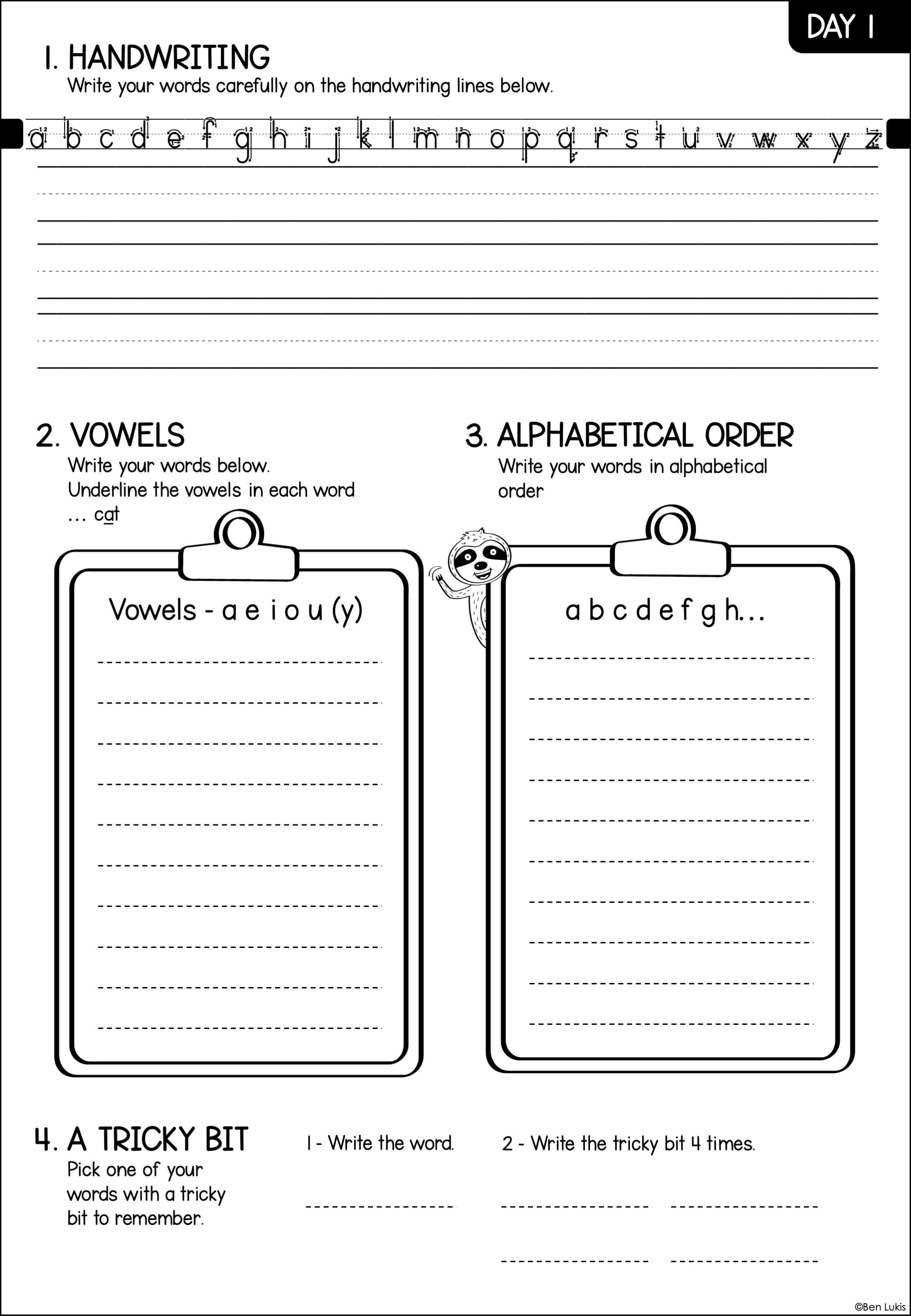 Spelling Activities for Daily Spelling Practice With Any Word List ...