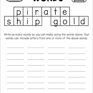 Pirate ELA Activities for A Week, Talk Like A Pirate Day, English ...